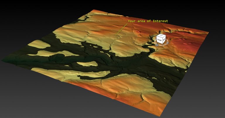 LiDAR Tile Reference Map - Prehistoric Britain