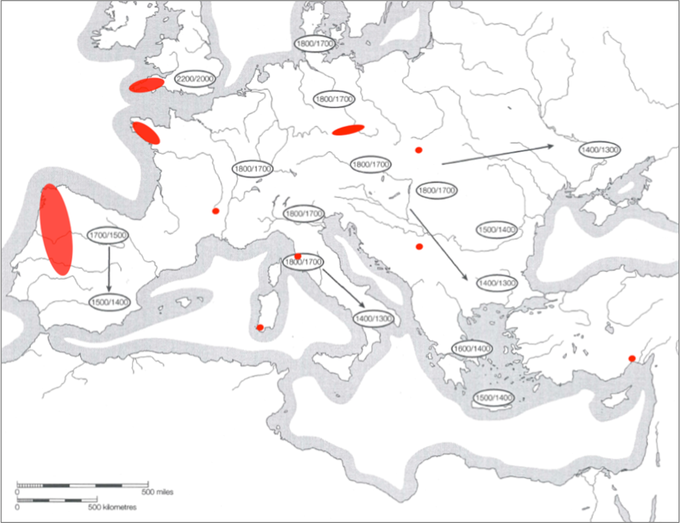 Minerals found in Prehistoric and Roman Quarries - Prehistoric Britain