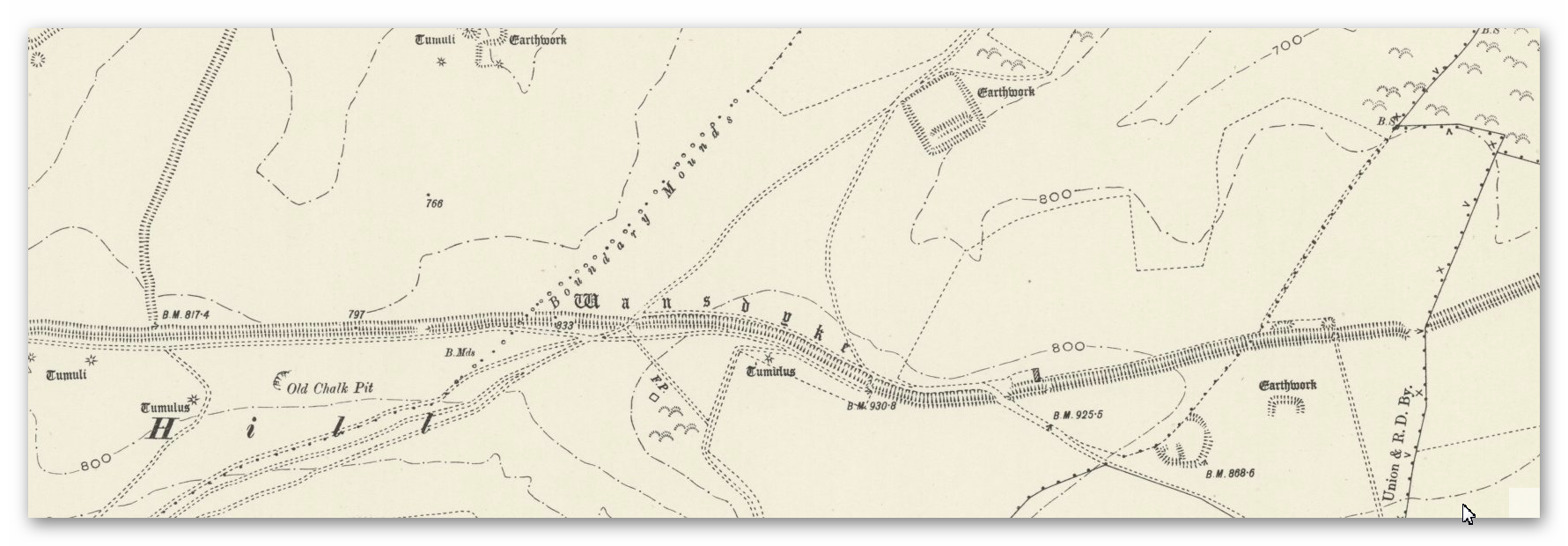 1004736 - Section of the Wansdyke - Prehistoric Britain