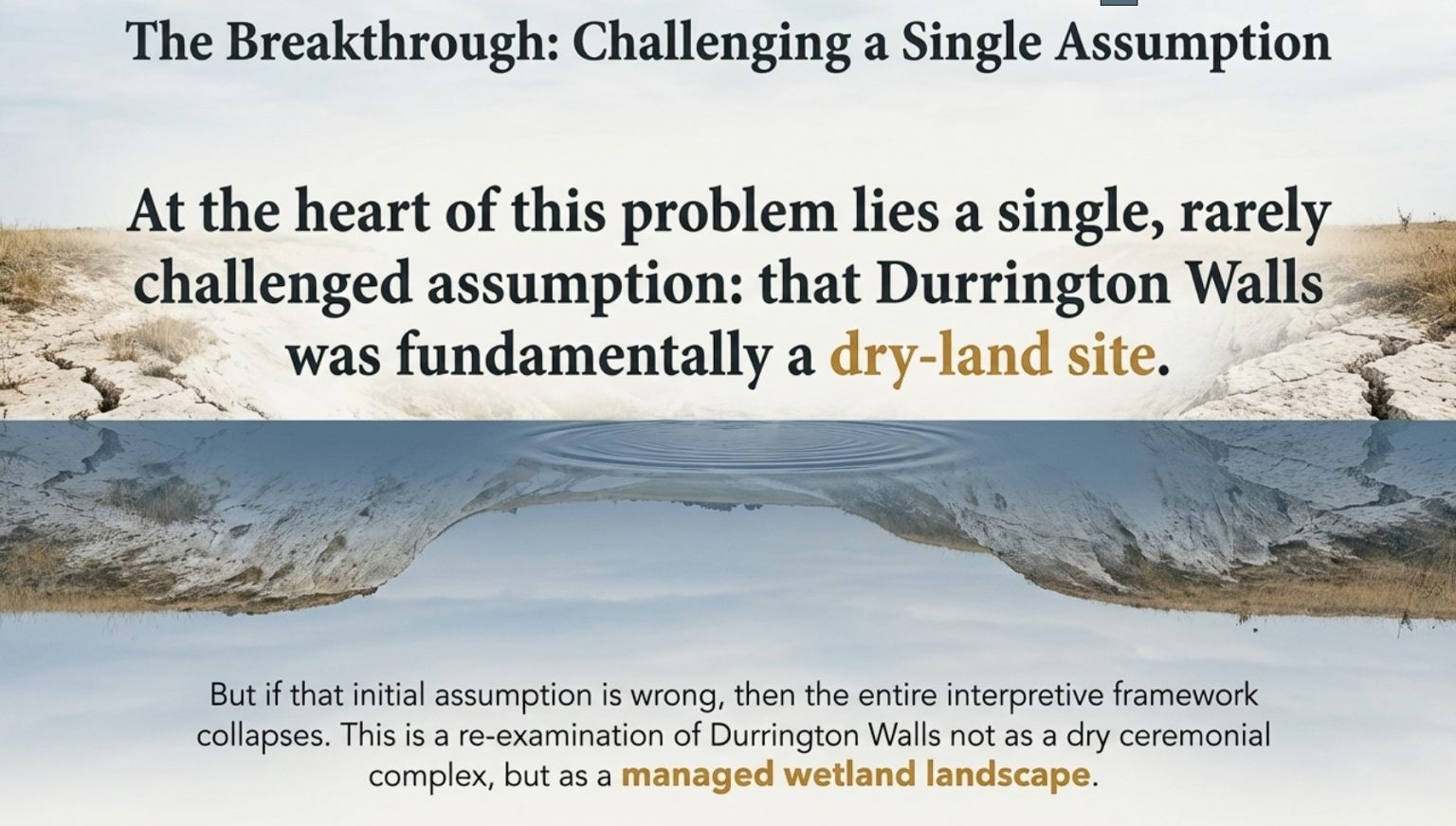 Durrington Walls Revisited: Platforms, Fish Traps, and a Managed ...